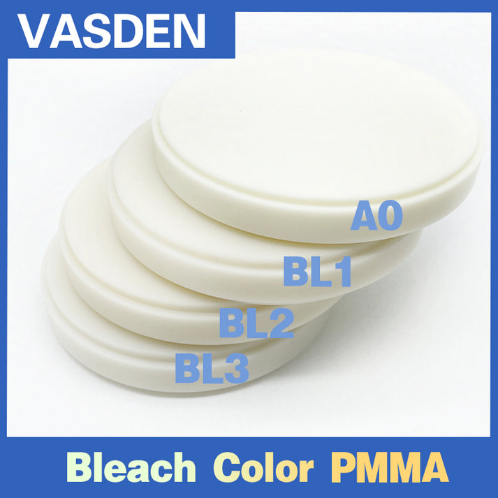 PMMA Monolayer Resin Disc 98mm Blench Color – vasden